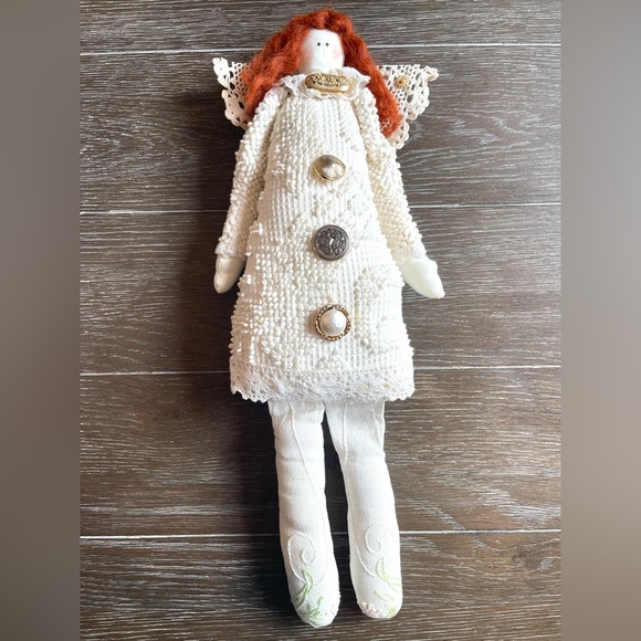 Vintage | Toys | Vintage Angel Stuffed Rag Doll | Poshmark